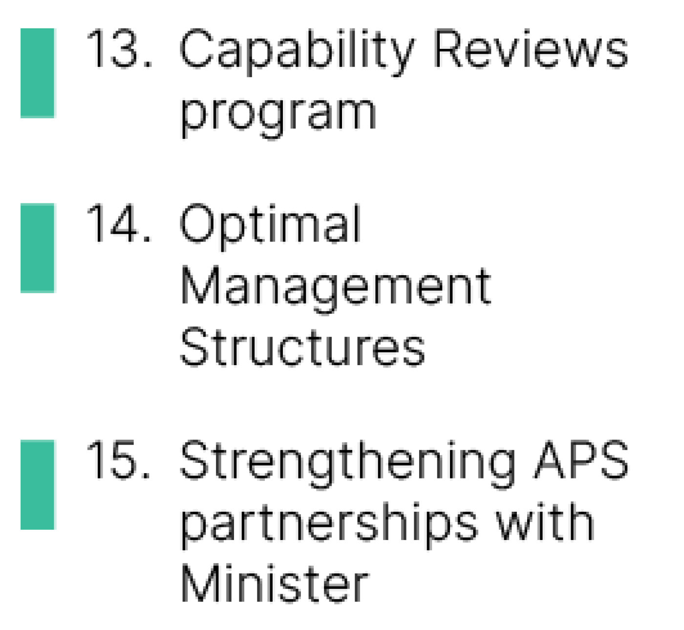 Section Two: Progress of APS Reform initiatives | APS Reform